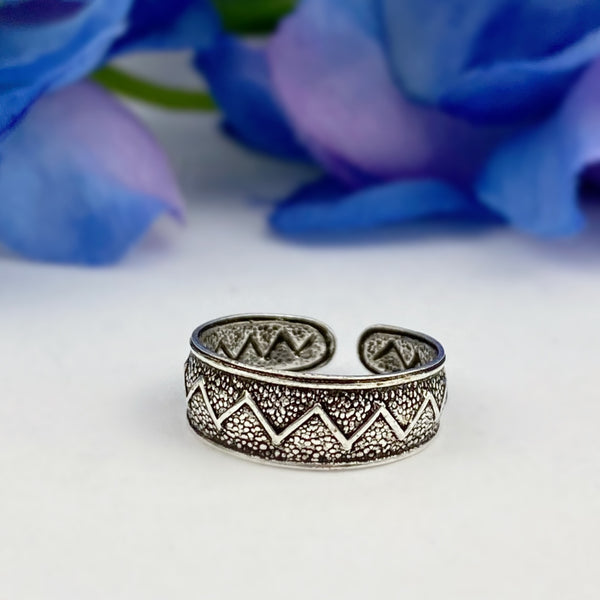 Zigzag Toe Ring - VTR119 – Volcano Jewellery
